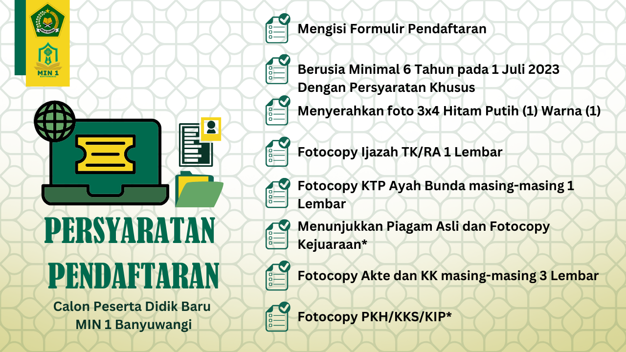 PPDB Online | MI Negeri 1 Banyuwangi